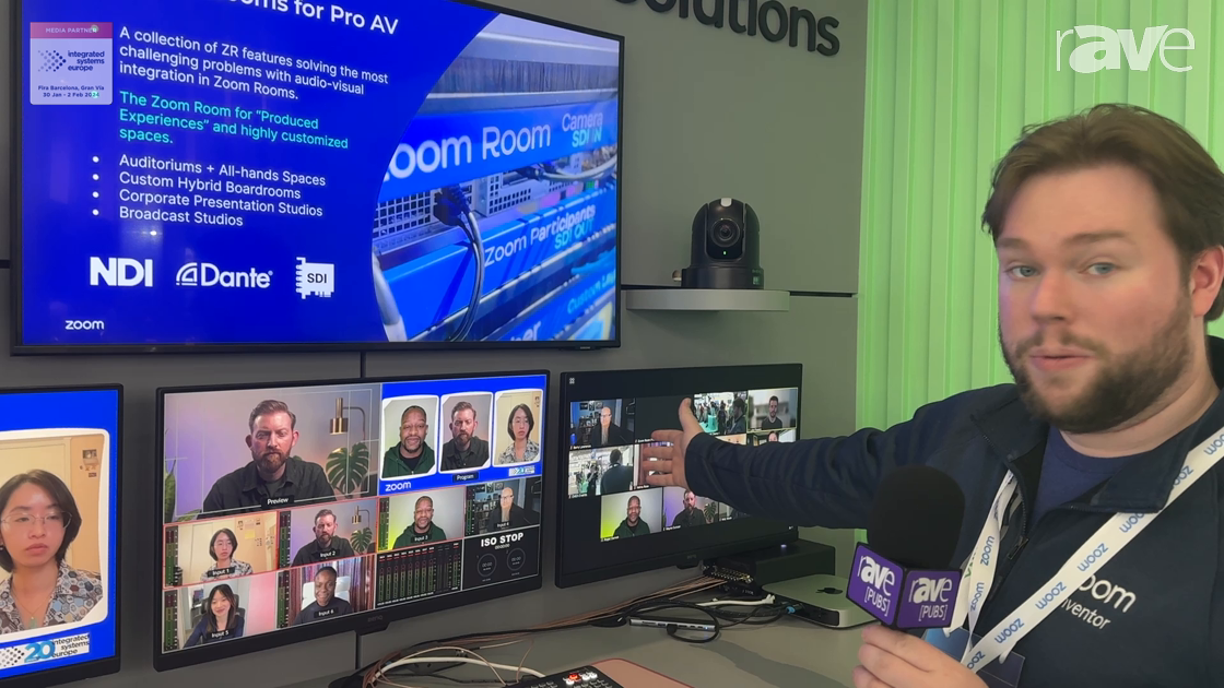ISE 2024: Zoom Highlights Its Zoom Rooms for Pro AV Solution With Support for NDI, SDI and Dante ...