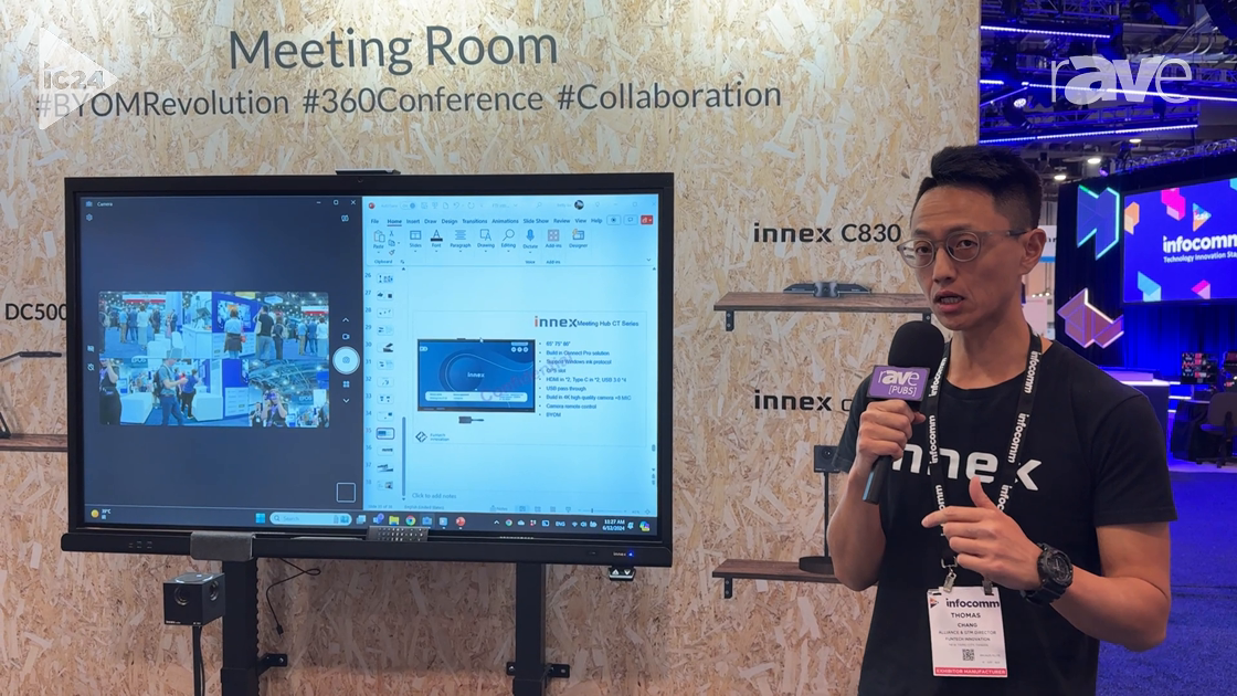 InfoComm 2024: FunTech Shows Innex Meeting Hub CT Series, a Collaboration Display for Hybrid ...