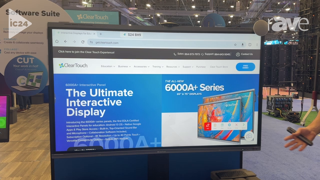 InfoComm 2024: Clear Touch Intros 6000A+ Series Interactive Panels With ...
