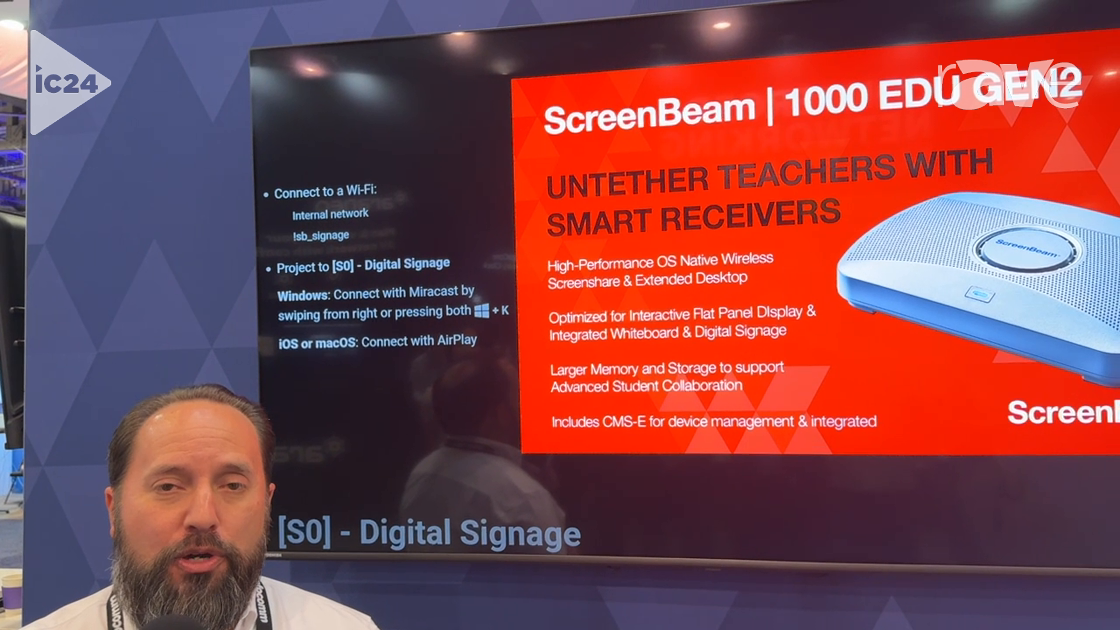 InfoComm 2024: ScreenBeam Highlights ScreenBeam 1000 Series Digital Signage Capabilities – rAVe ...
