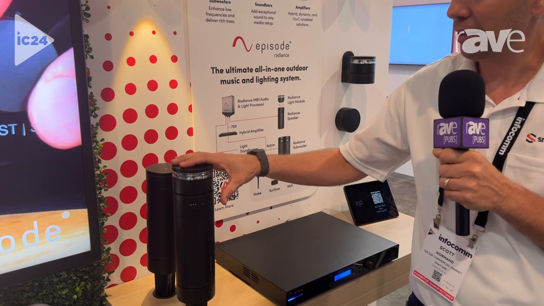 InfoComm 2024: Snap One Shows Episode Radiance Outdoor Speaker Combined Speaker and Lighting ...