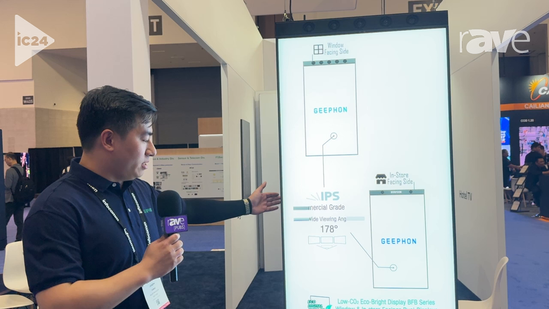 InfoComm 2024: Geephon Shows Off Double-Sided Window and In-Store Facing BFB Series Dual ...