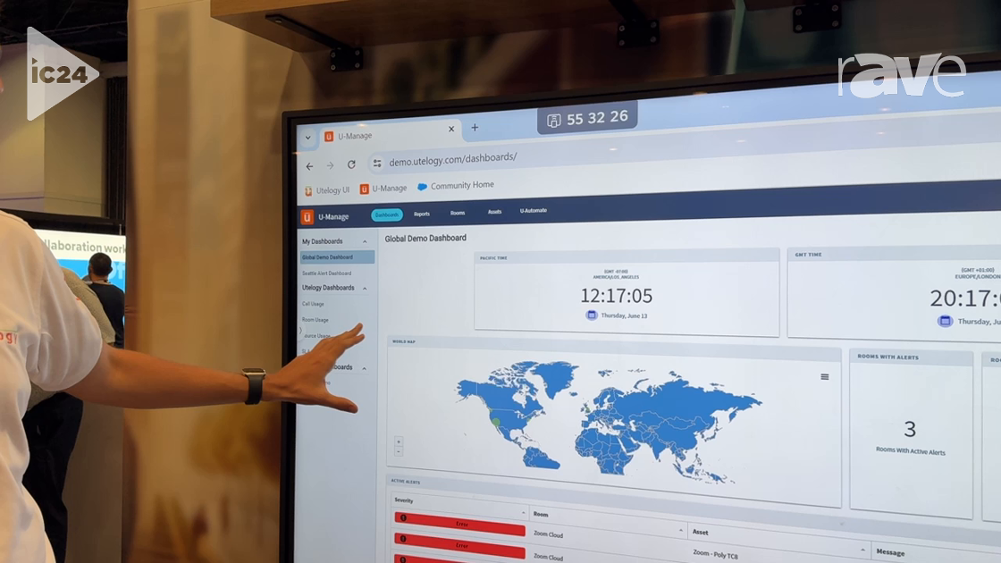 InfoComm 2024: Utelogy Features New Dashboard Tiles, Including Alert ...