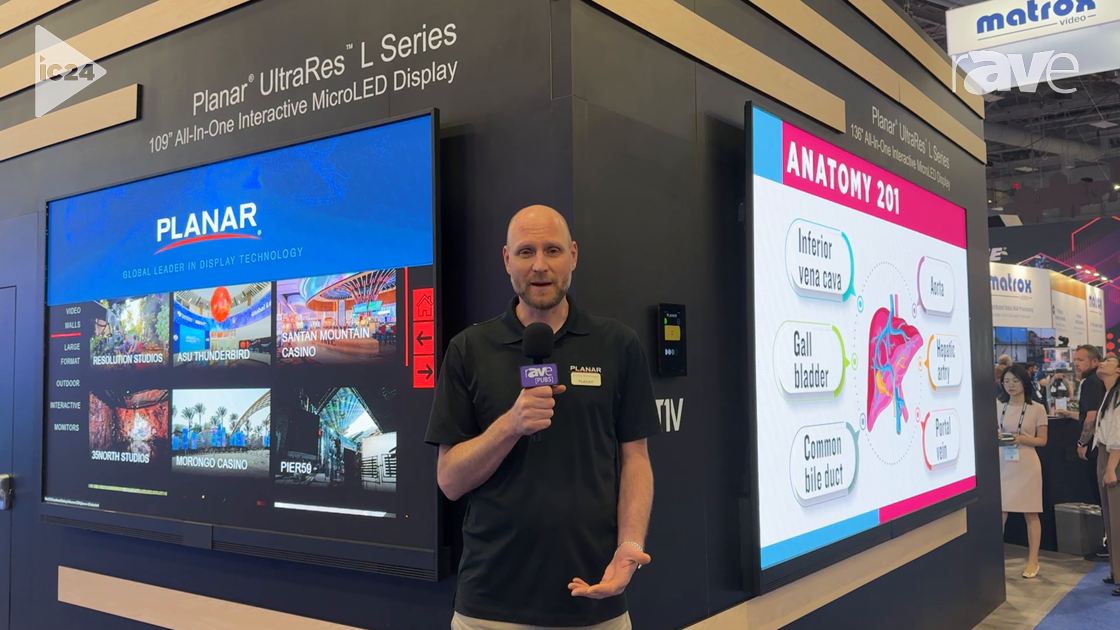 InfoComm 2024: Planar Shows UltraRes L Series 109″ All-in-One Interactive Touch MicroLED Display ...