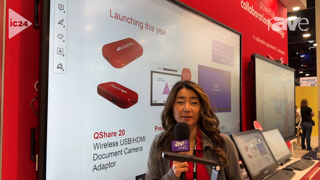 InfoComm 2024: QOMO Shows QShare 20, a Wireless USB/HDMI Document Camera Adapter – rAVe [PUBS]
