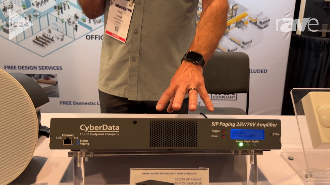InfoComm 2024: CyberData Showcases 25V/70V SIP Paging Amplifier, IP ...