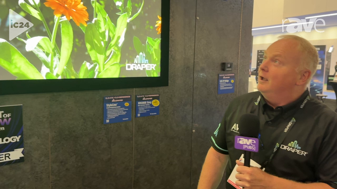 InfoComm 2024: Draper Intros StyleLine Fixed Projection Screen With ...