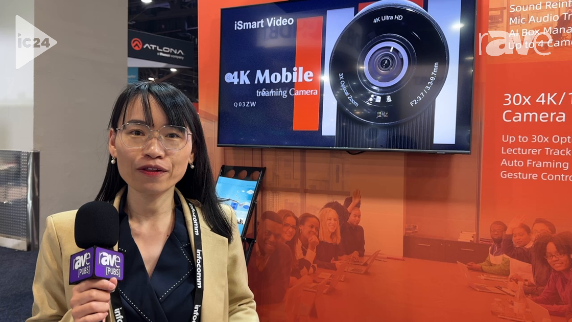 InfoComm 2024: iSmart Video Highlights Speak Tracking Camera for Video ...