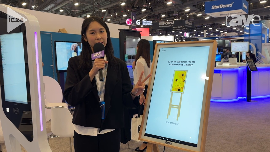 InfoComm 2024: RC Stars Shows 32″ Digital Portrait Display With Wood Frame and Easel – rAVe [PUBS]