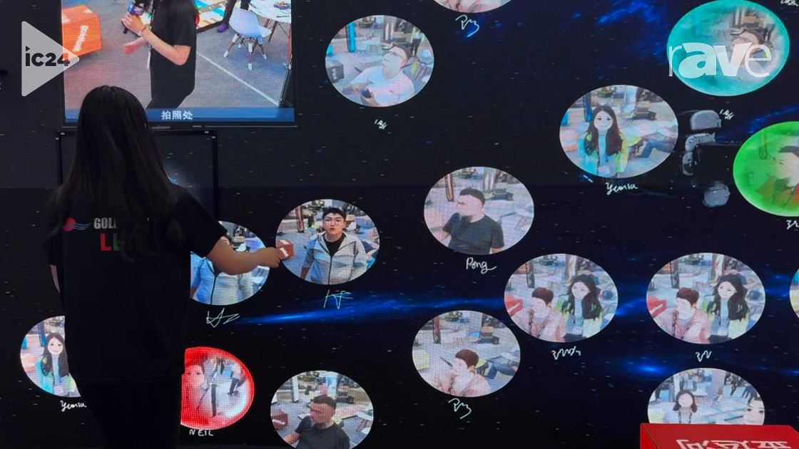 InfoComm 2024: GoldLuck LED Demos Indoor dvLED Display with Camera and Interactive Signature ...