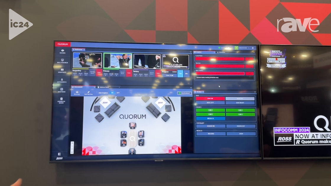 InfoComm 2024: Ross Video Features Quorum Production System for Meeting ...