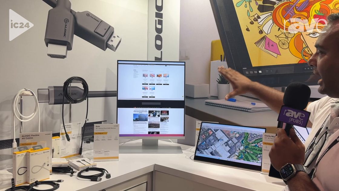 InfoComm 2024: Alogic Presents Slate 28″ Vertical Dual QHD Monitor for ...