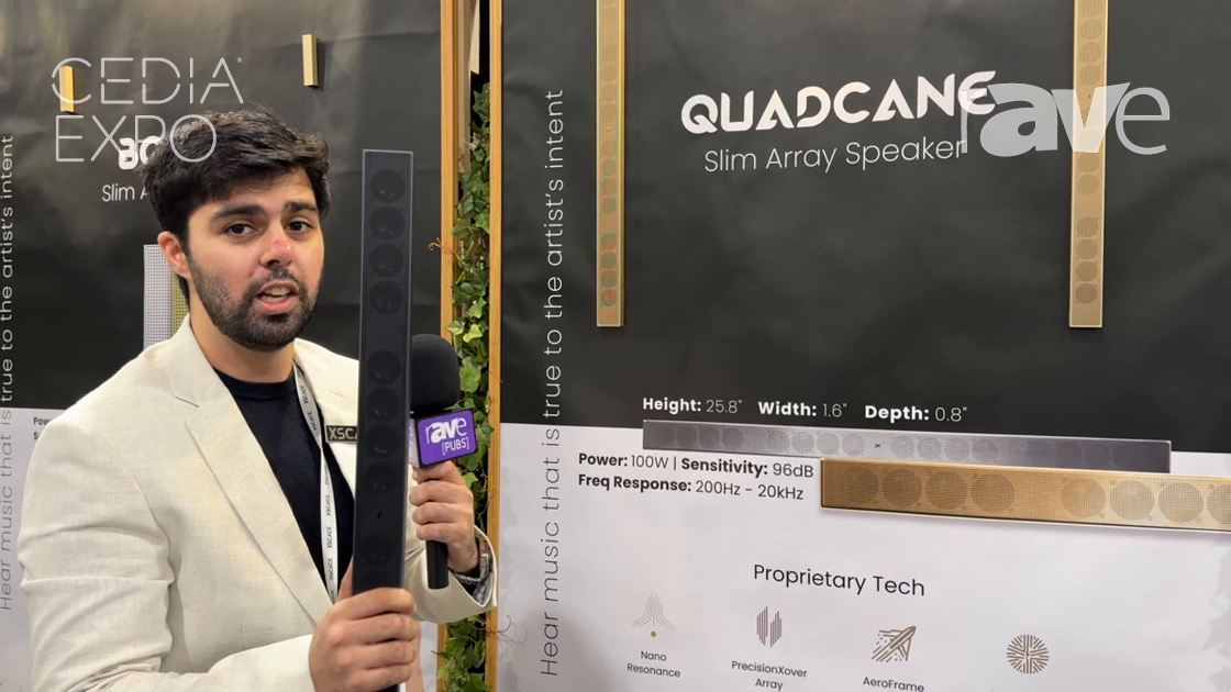 CEDIA Expo 2024: XSCACE Highlights Quadcane Slim Array Speaker With ...