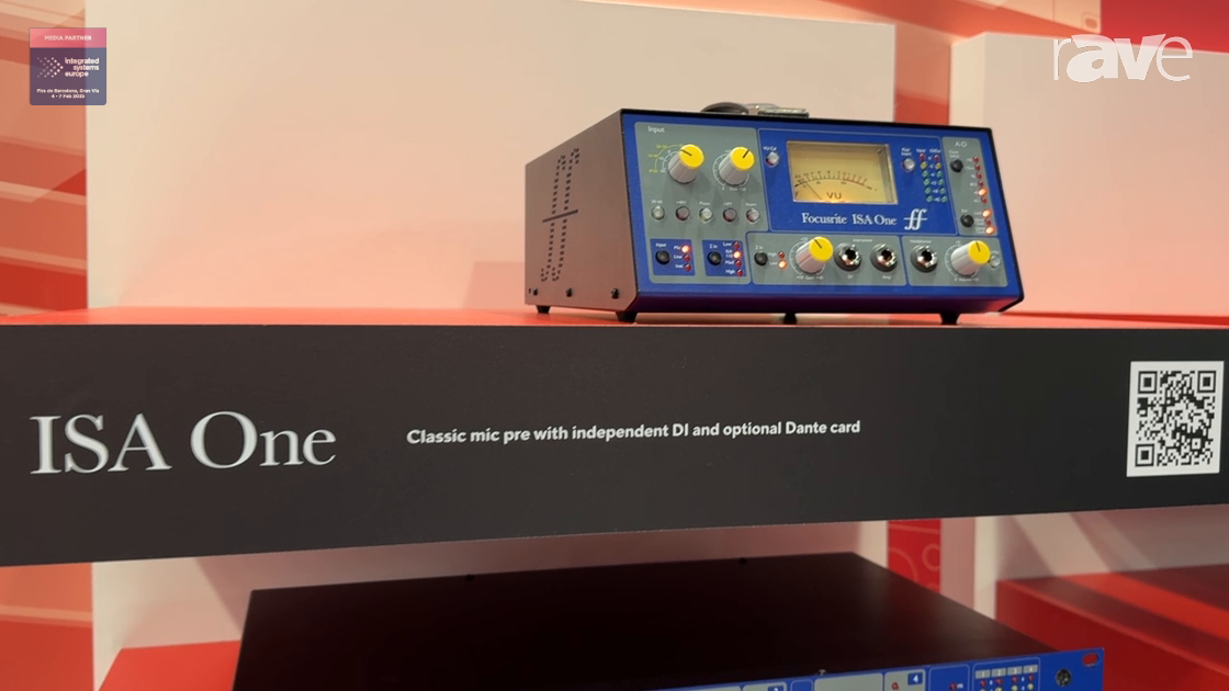 ISE 2025: Focusrite Pro Showcases ISA One Mic Preamp With Optional ...