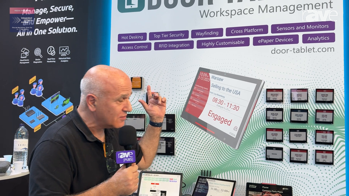 ISE 2025: Door Tablet Shows Off ePaper Workplace Display Solution at Qbic Technology Booth ...