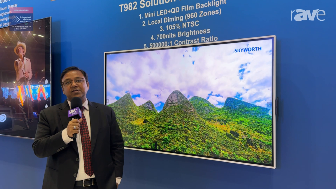ISE 2025: Skyworth Features T982 Mini LED Interactive Flat Panel ...