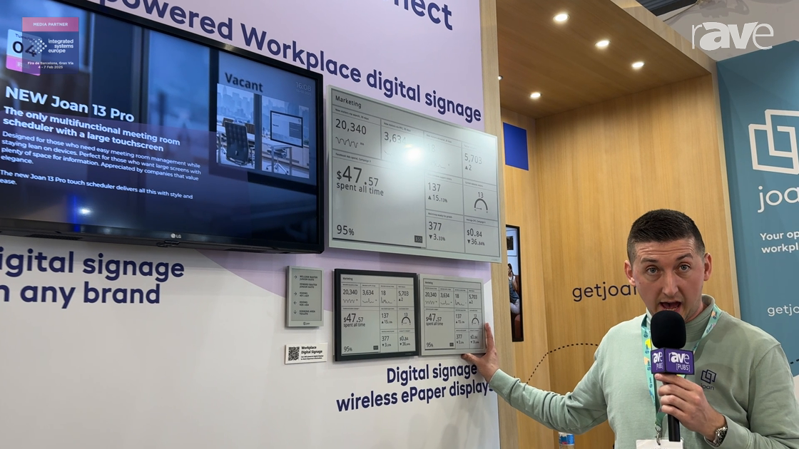 ISE 2025: JOAN Features CMS-Powered Workplace Digital Signage Solutions ...