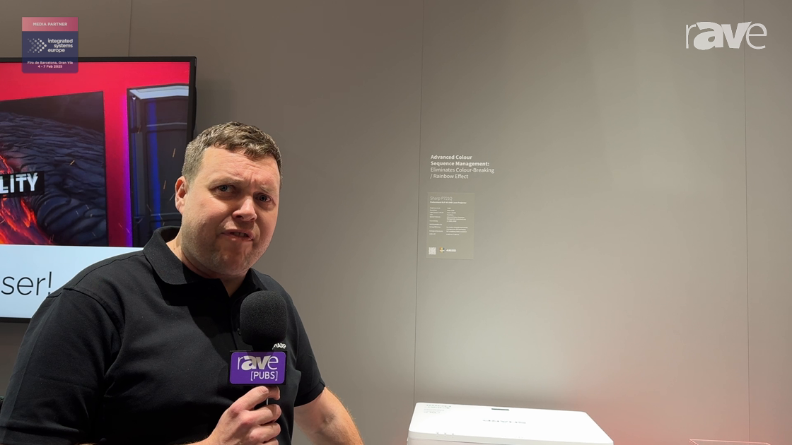 ISE 2025: Sharp Presents Sharp P721Q Professional 4K UHD 7200-Lumen DLP ...
