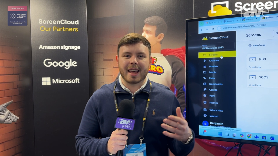 ISE 2025: ScreenCloud Demos ScreenCloud Studio Web-Based Digital Signage Management Platform ...