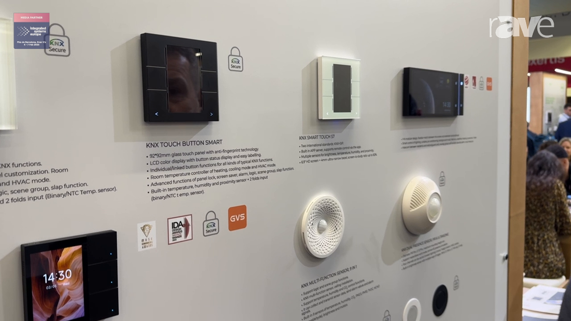 ISE 2025: GVS Introduces KNX Touch Button Smart Keypad (DE) – rAVe [PUBS]