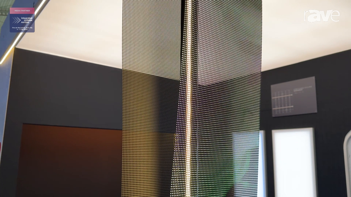 ISE 2025: Vivalyte BV Shows Dynamic Mesh Semi-Transparent LED Display ...