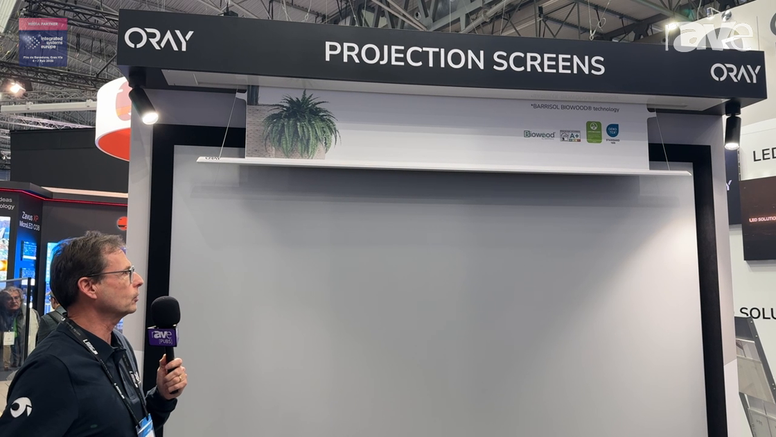 ISE 2025: Oray Introduces Woodsense Sustainable Projection Surface ...