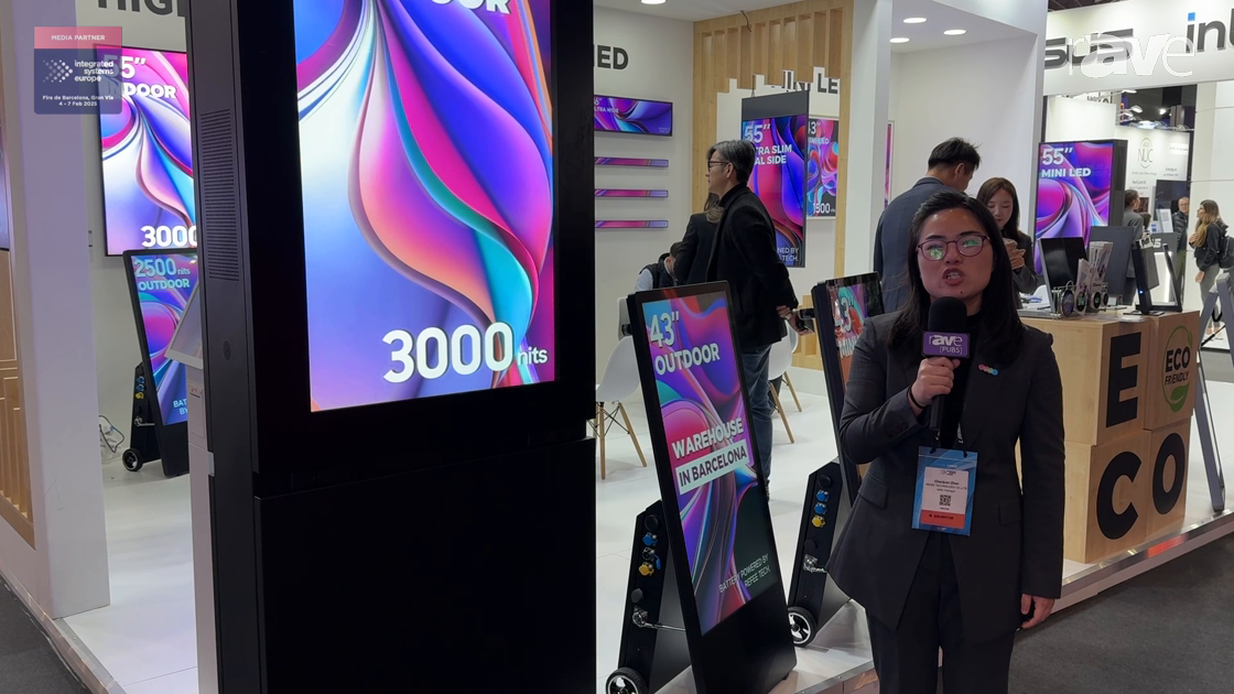 ISE 2025: Refee Technology Shows 55-Inch Outdoor Free Standing Double ...