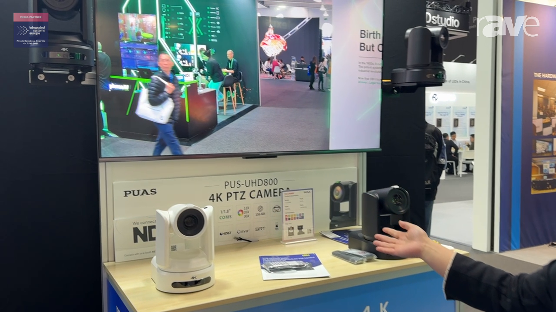 ISE 2025: PUAS Industrial Showcases PUS-UHD800 4K PTZ Camera – rAVe [PUBS]