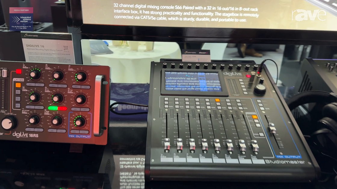 ISE 2025: Studiomaster Exhibits digiLivE 16 16-Channel Digital Mixing Console with Internal ...