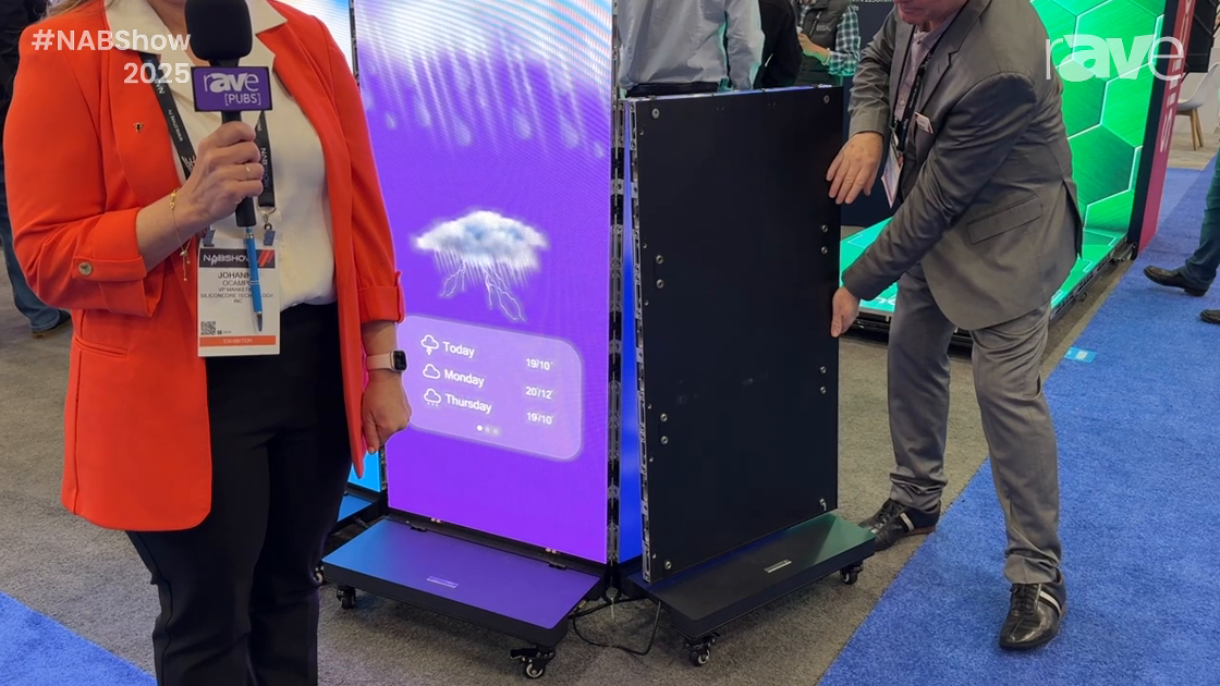 NAB Show 2025: SiliconCore Demos 1.2mm Foldable LED Columns – rAVe [PUBS]