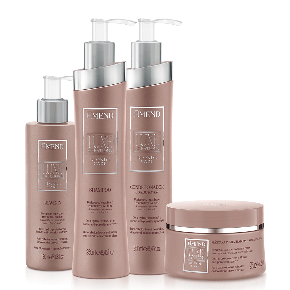 Amend - Kit Amend Luxe Creations Blonde Care | 4 produtos | KIT-604