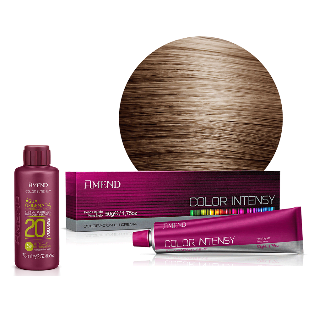 Amend - Kit Color Intensy 7.7 Louro médio Marrom + OX 20