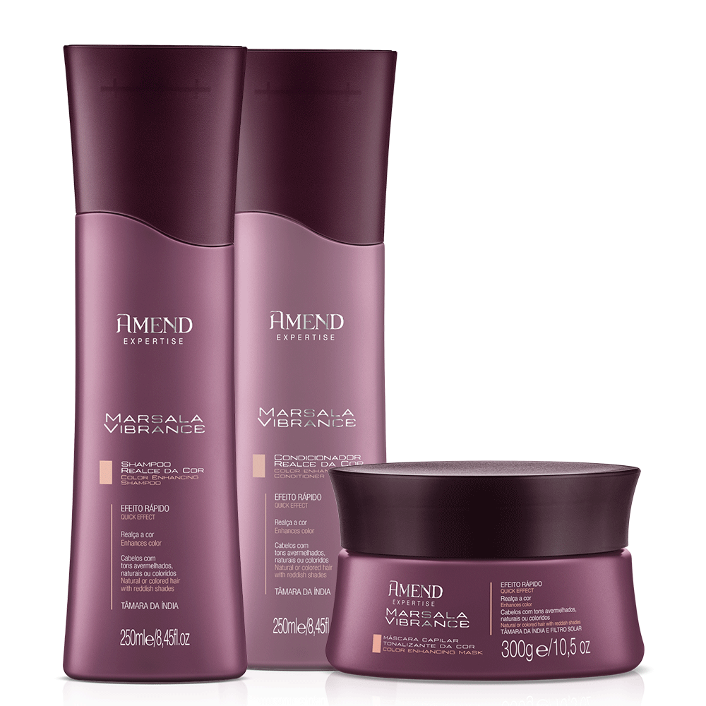 Amend - Kit Amend Expertise Marsala Vibrance | 3 produtos