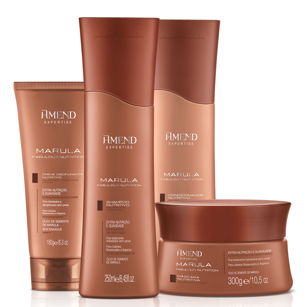 Amend - Kit Amend Expertise Marula Fabulous Nutrition | 4 produtos