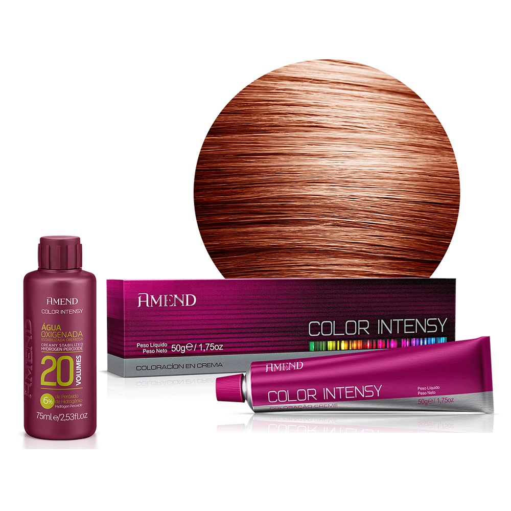 Amend - Kit Color Intensy 7.43 Louro Médio Acobreado + OX 20
