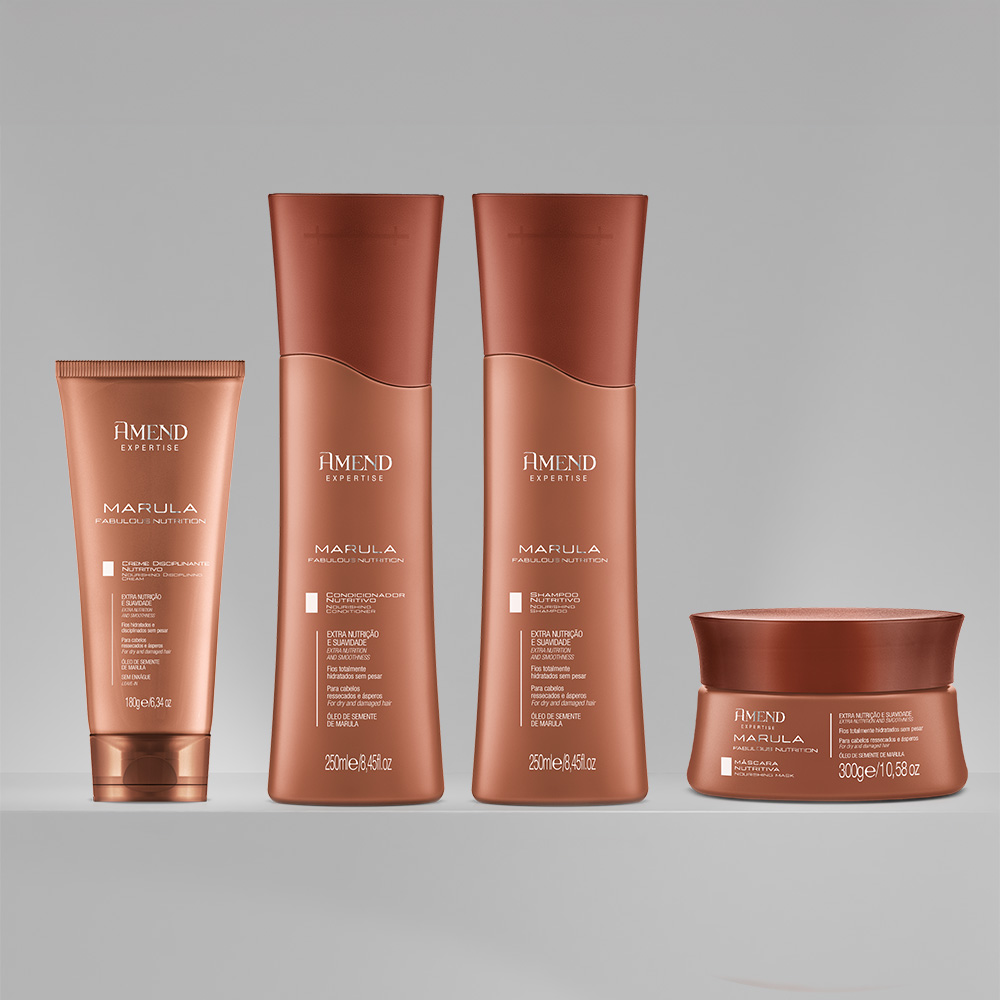 Amend - Kit Amend Expertise Marula Fabulous Nutrition | 4 produtos