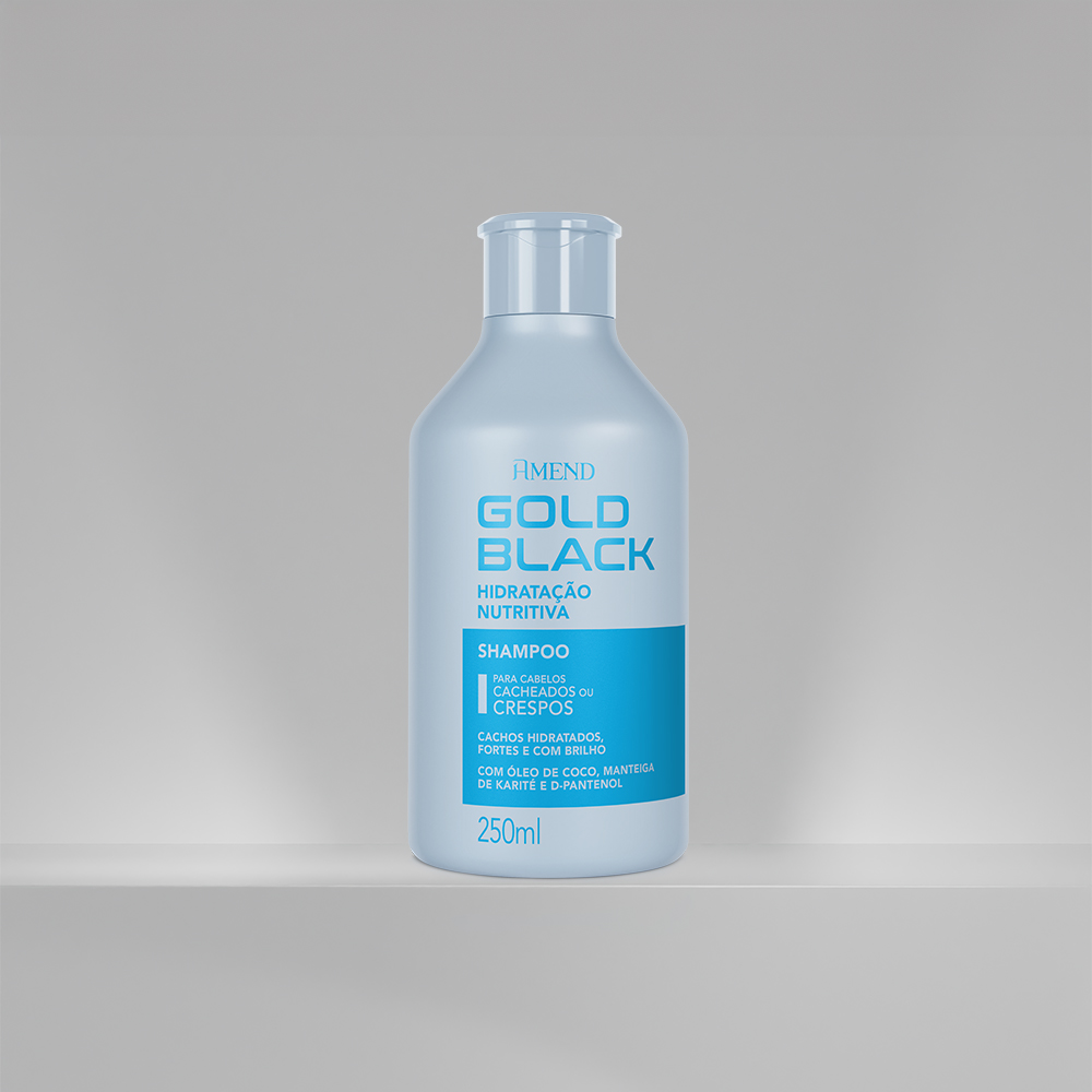 Amend - Shampoo Amend Gold Black Hidratação Nutritiva