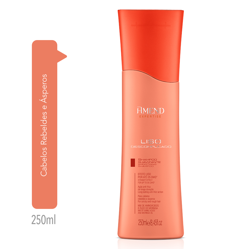 Amend - Shampoo Suavizante Amend Expertise Liso Descomplicado 250Ml