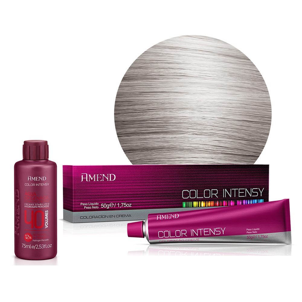 Amend - Kit Color Intensy 12.1 Louro Claro Acinzentado Especial + OX 40