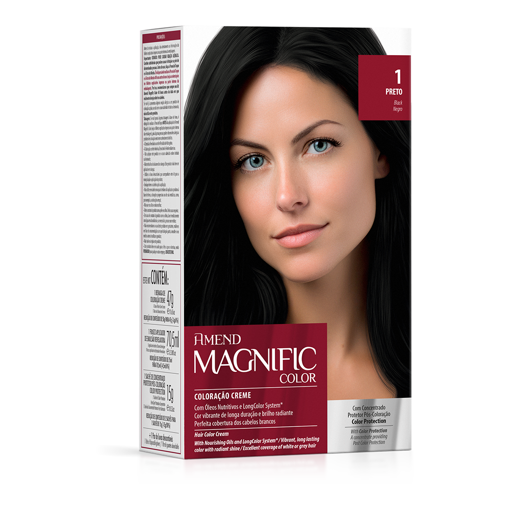 Amend - Coloracao Creme 10 Preto Amend Magnific Color