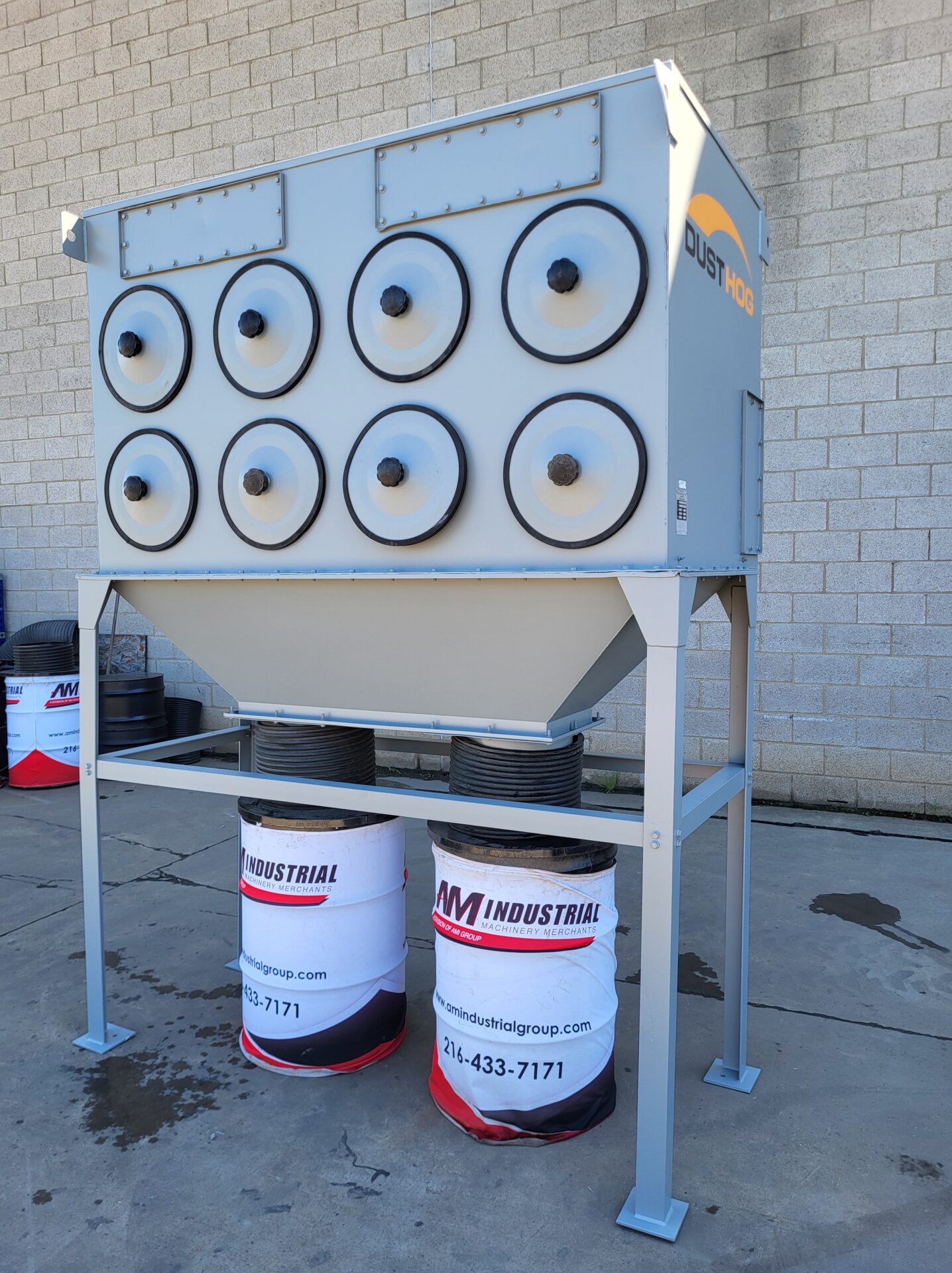 4,000 cfm Dust-Hog / UAS FJL8-10-2H55 Cartridge Dust Collector AM21960 ...