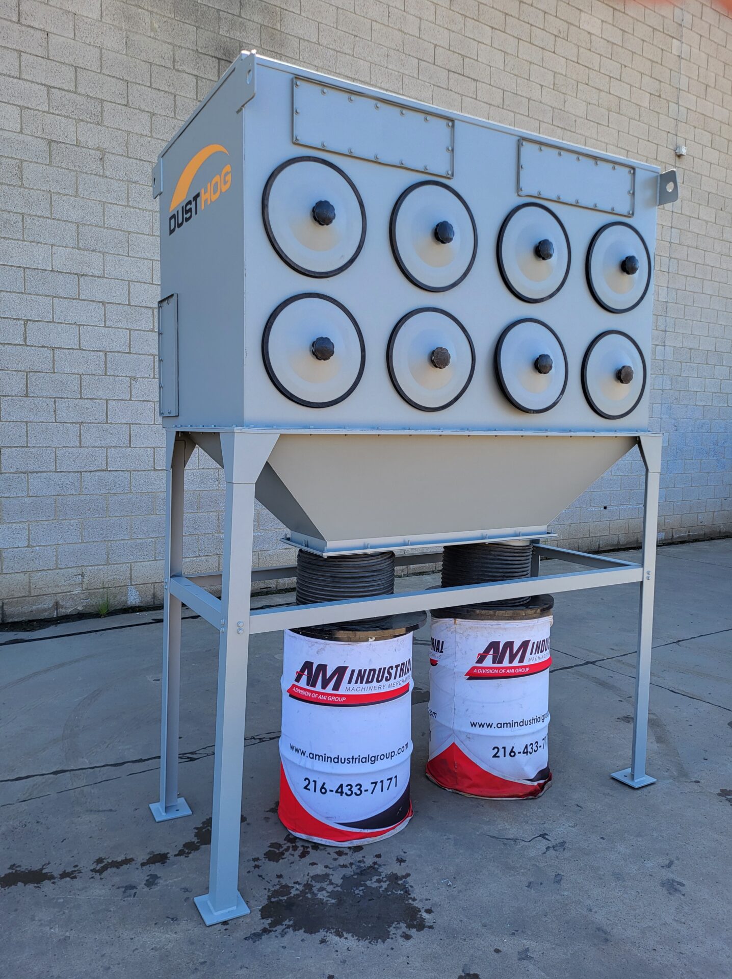 4,000 cfm Dust-Hog / UAS FJL8-10-2H55 Cartridge Dust Collector AM21960 ...