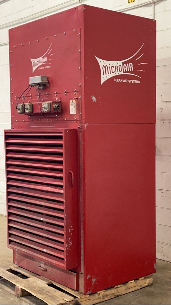 4500 cfm Micro-Air CAB8-881 Booth & Backdraft Dust Collector AM22594 ...