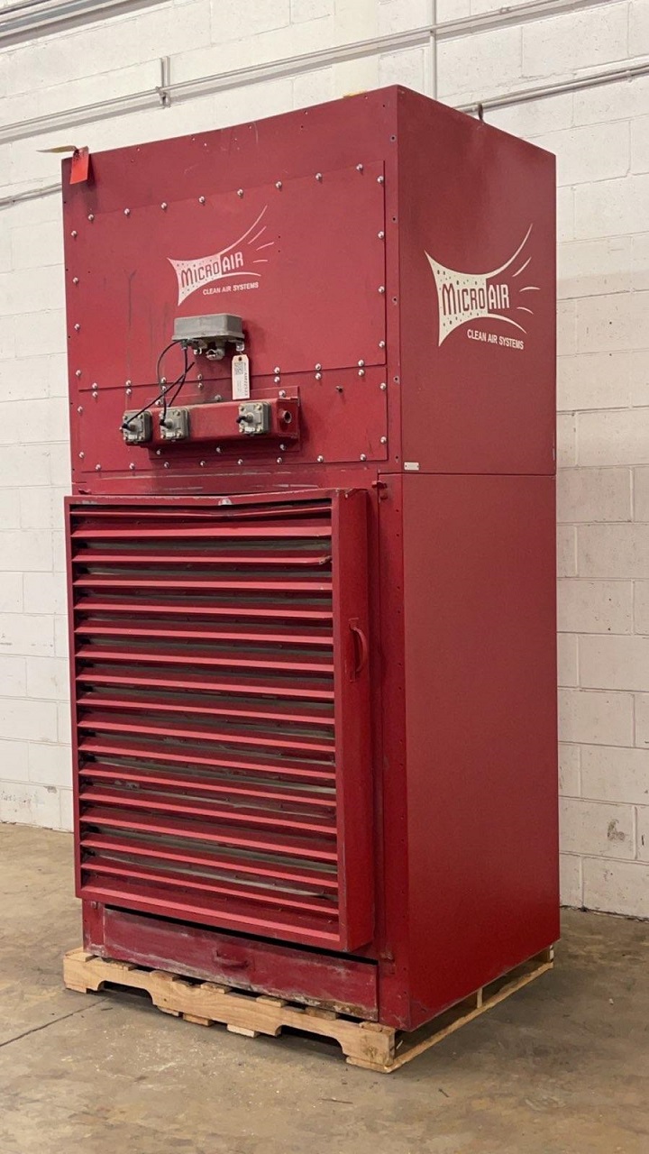 4,500 cfm Micro-Air CAB8-881 Booth & Backdraft Dust Collector AM22523 ...