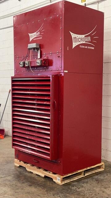 4,500 cfm Micro-Air CAB8-881 Booth & Backdraft Dust Collector AM22528 ...