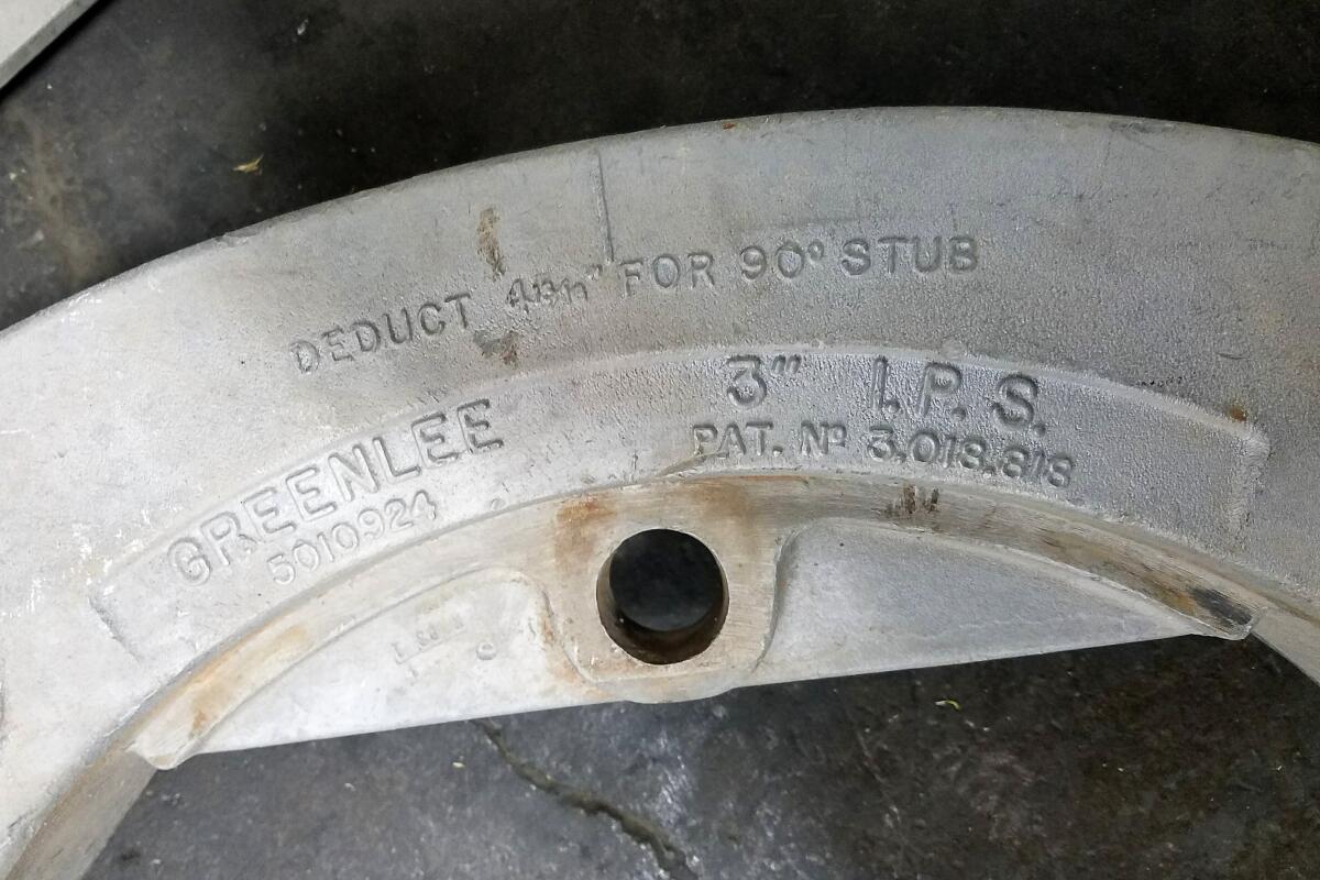 4" Greenlee No.884 Tube Bender Components AM20784 - AM Industrial