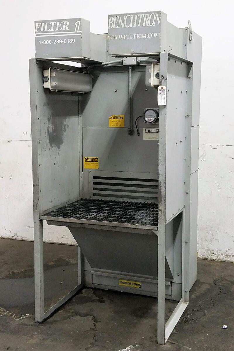 4,000 cfm Filter-1 Benchtron #BFS-3-2-3R Downdraft Dust Collector ...