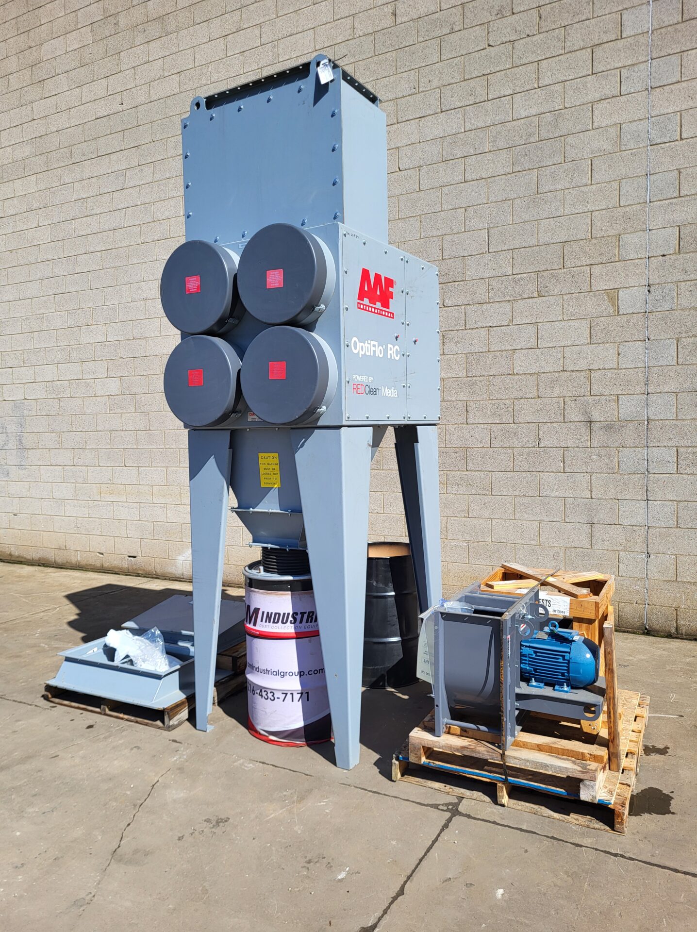 2,000 cfm American Air Filter Optiflo 2RC4 Cartridge Dust Collector ...