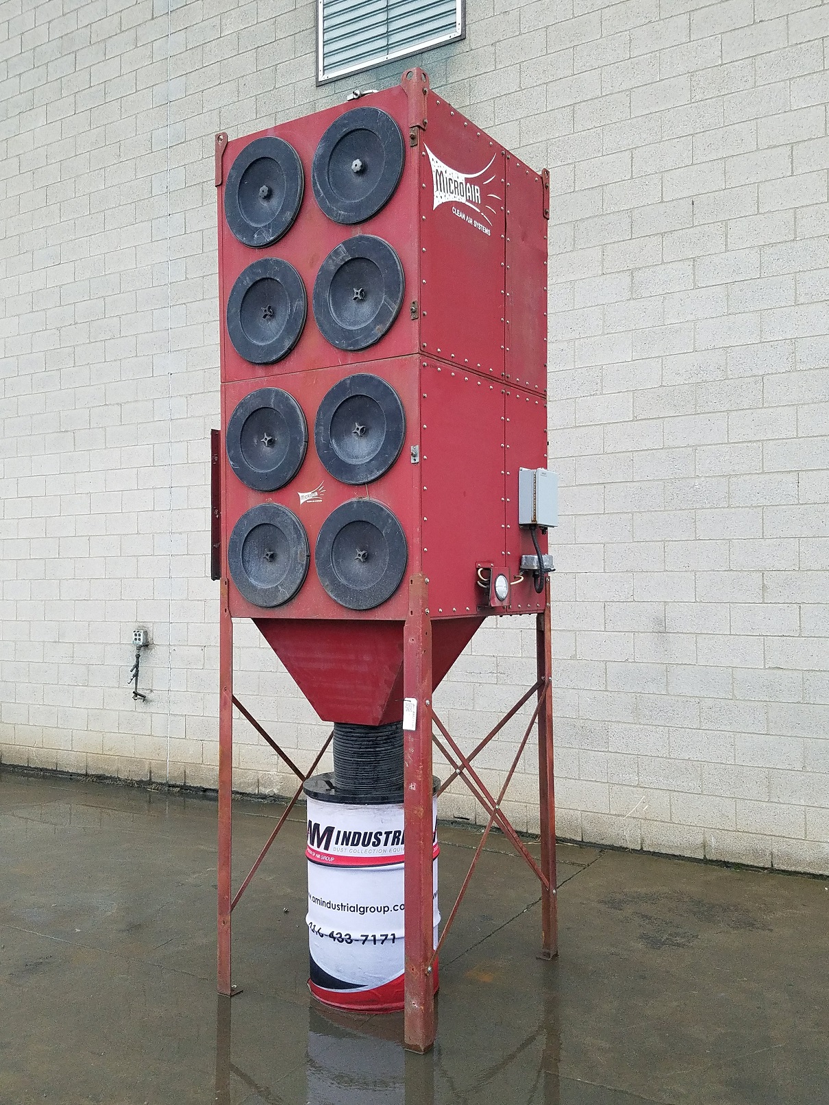 4,000 cfm Micro Air RP8-1 Cartridge Dust Collector AM23105 - AM Industrial