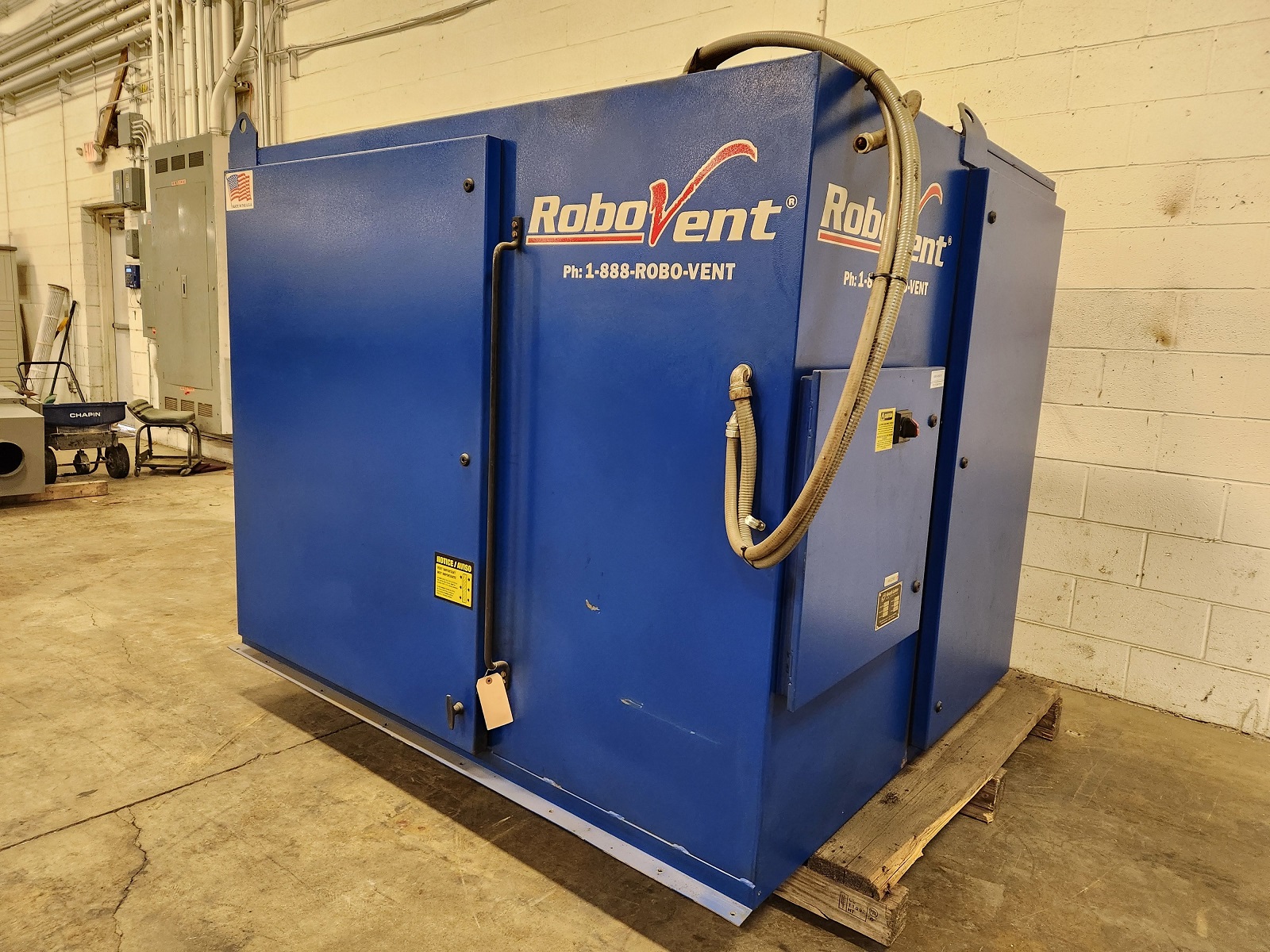 4,050 cfm Robovent FloorSaver DFS-6000-6 Fume Collection Dust Collector ...